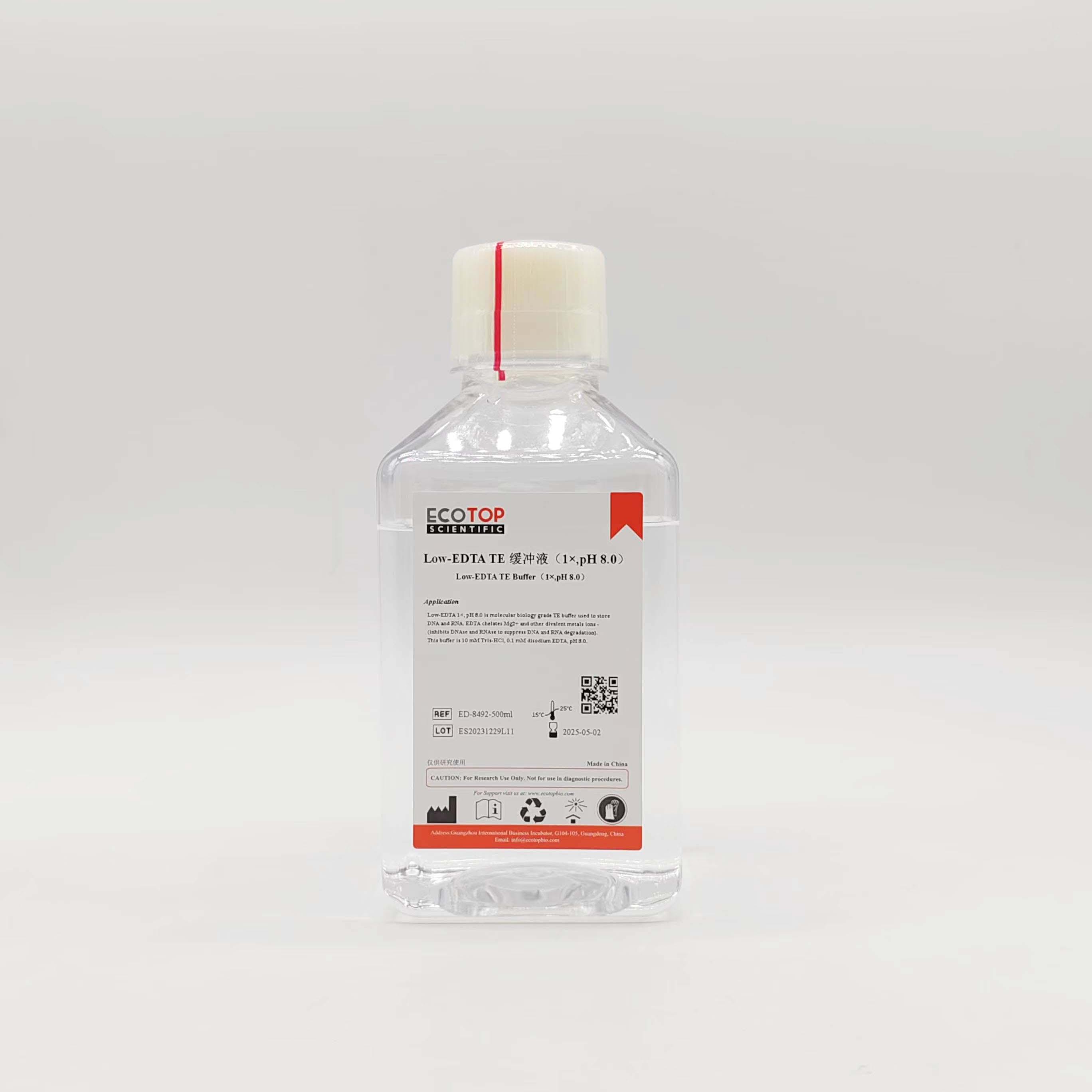 Low-EDTA TE Buffer（1×,pH 8.0） , ECOTOP非常用试剂-亿涛生物科技,ecotopbio.com
